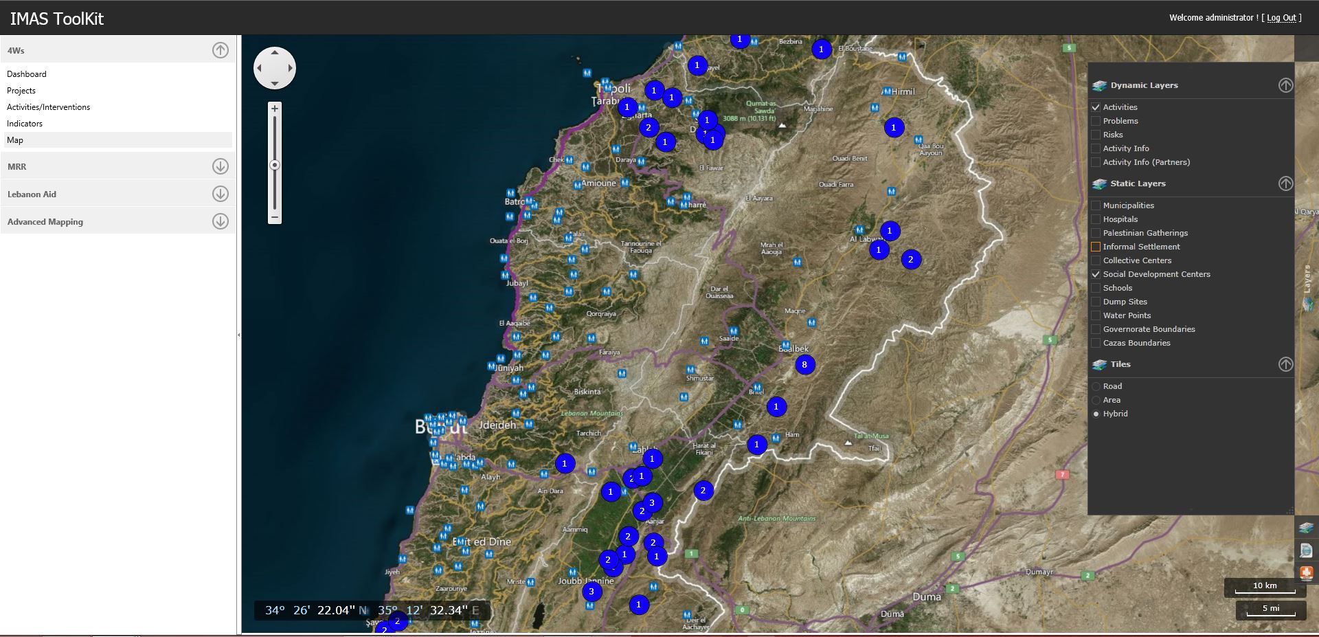 IMWG Tool a United Nations ESRI GIS App | asap developers