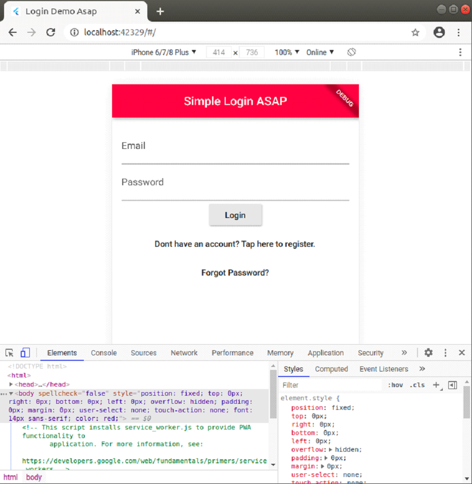 Flutter Login App With Python Backend Asap Developers
